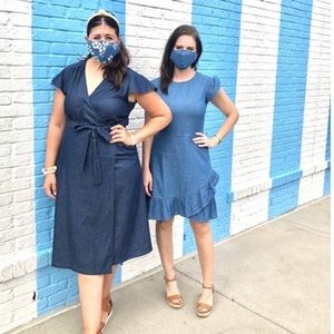 Draper James | Accessories | Draper James Floral Chambray Face Mask ...